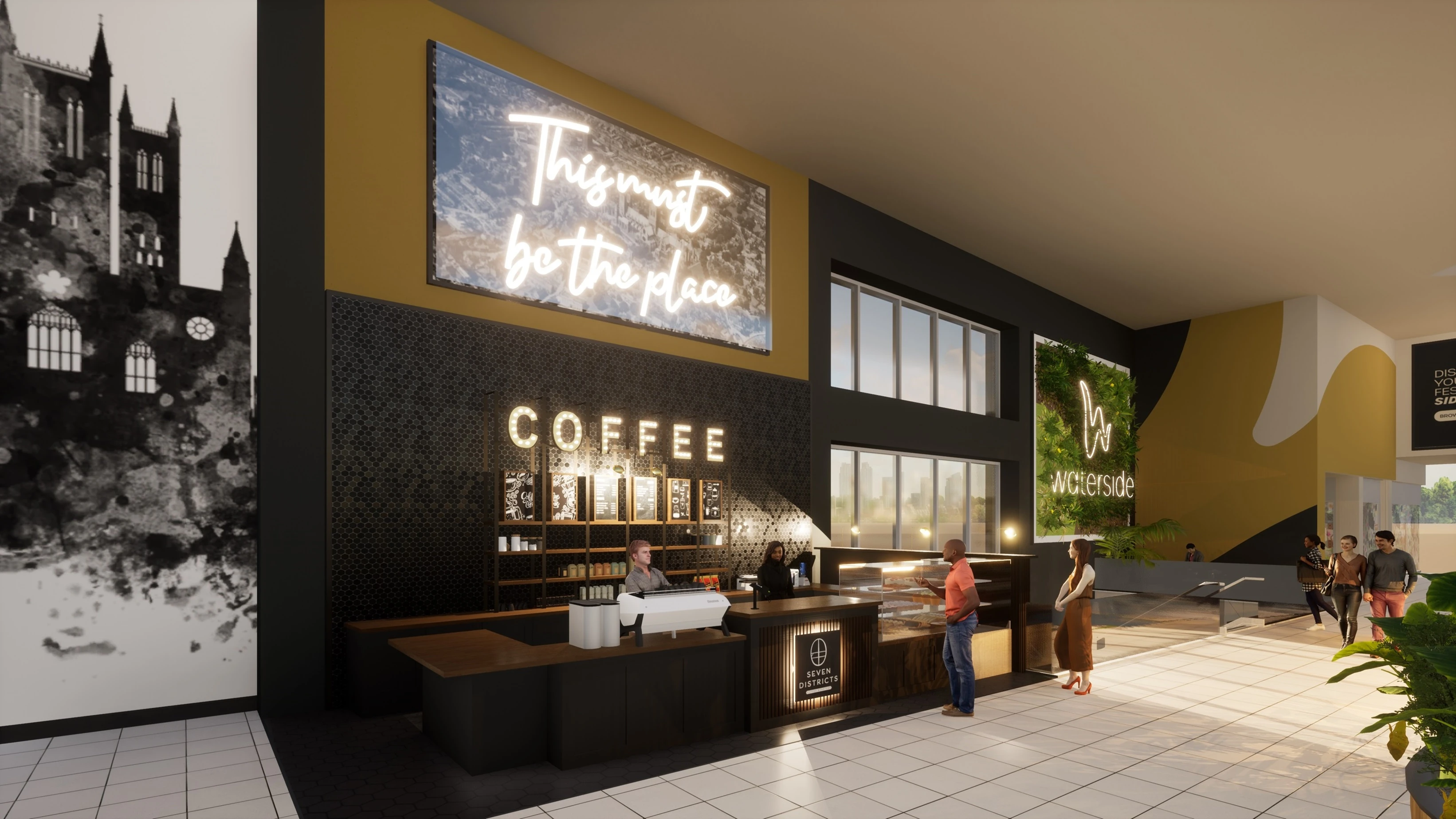 Independent coffee shop to form new centrepiece as Waterside owners ...